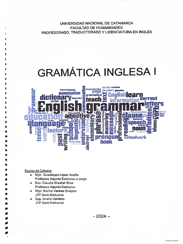 Gramática Inglesa I | PDF