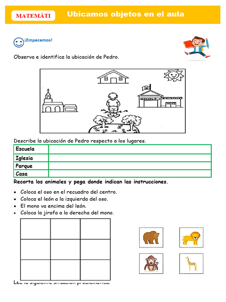 Ubicación de Objetos en el Aula | PDF | Juegos y actividades