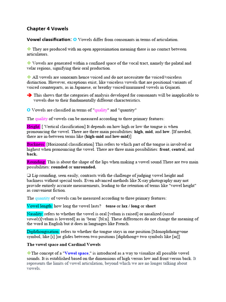 Vowels | PDF | Vowel | English Language