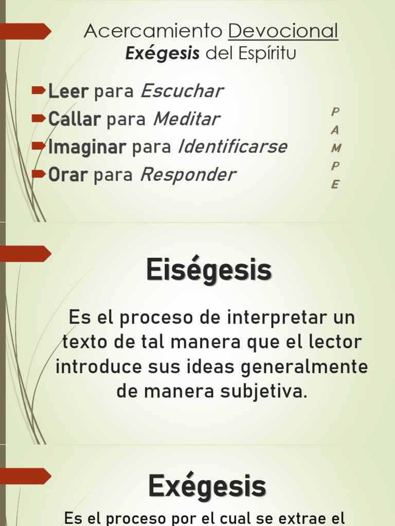 Exégesis y Hermenéutica Bíblica | PDF | Hermenéutica | Exégesis