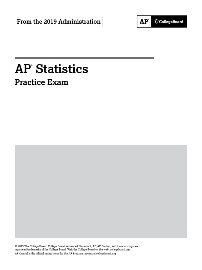 AP Stat 2019 Practice | Download Free PDF | Statistics