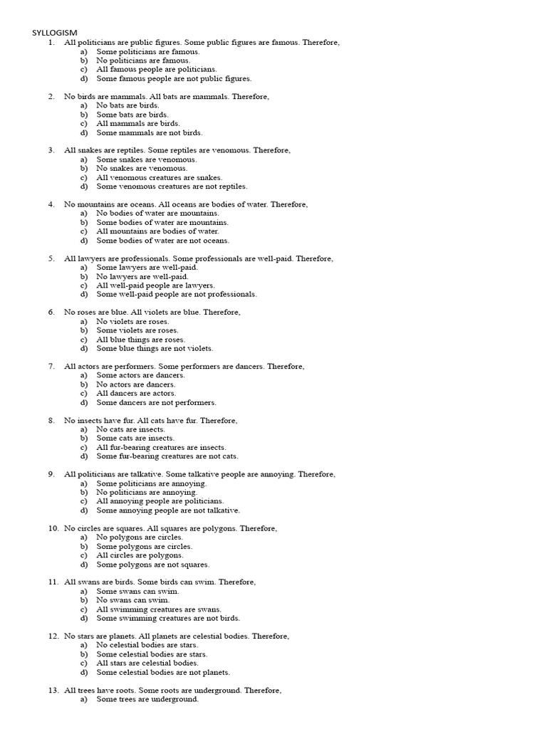 Cse Reviewer | PDF | Argument | Inductive Reasoning