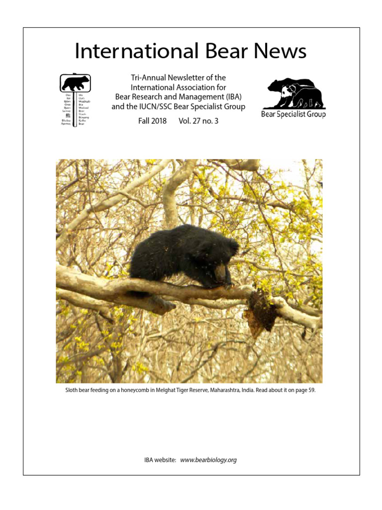 IBA News Letter 2018 | PDF | Bears | Grizzly Bear