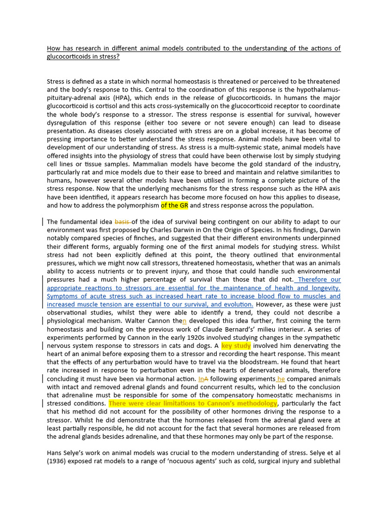 How Has Research in Different Animal Models Contributed To Jessica HC ...