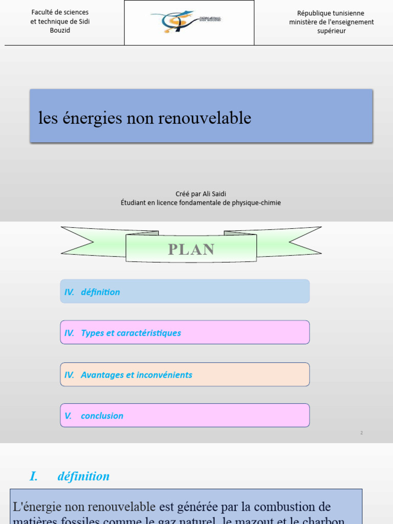 Énergies Non Renouvelables: Analyse | PDF | Pétrole | Charbon
