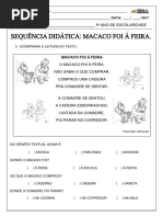 Sequência Didática Macaca Sofia | PDF