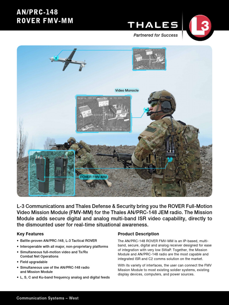 AN-PRC-148-ROVER-FMV-MM_WEB | PDF | Radio | Hertz