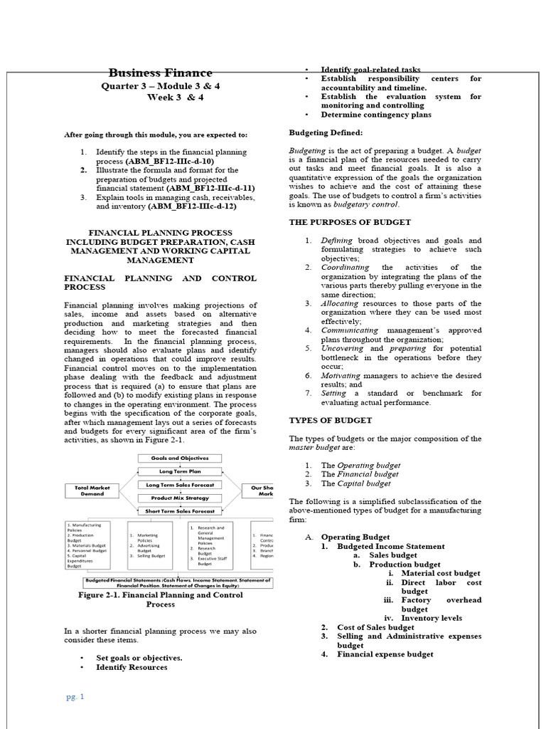LAS BF Q3 Week 3 4 IGL | PDF | Working Capital | Inventory