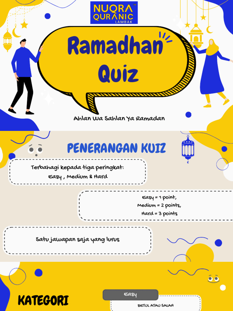NQLC Kuiz Ramadhan | PDF