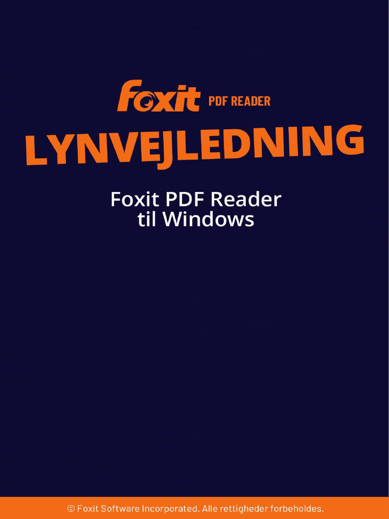 Foxit PDF Reader - Quick Guide | PDF
