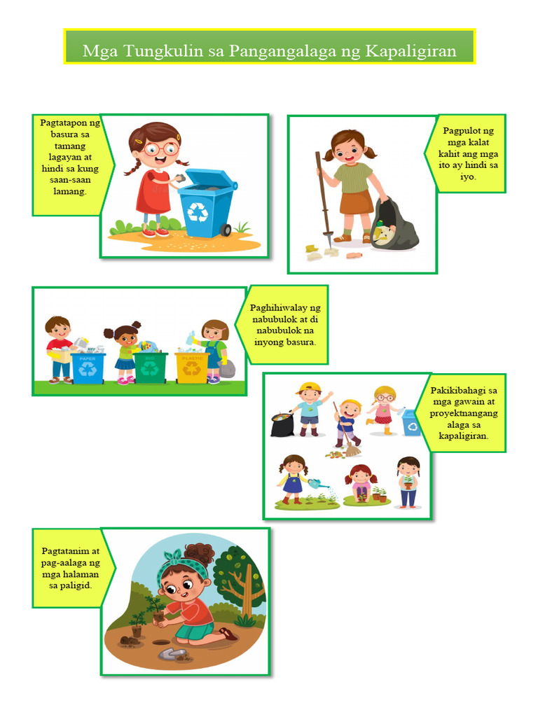 Mga Tungkulin Sa Pangangalaga NG Kapaligiran | PDF