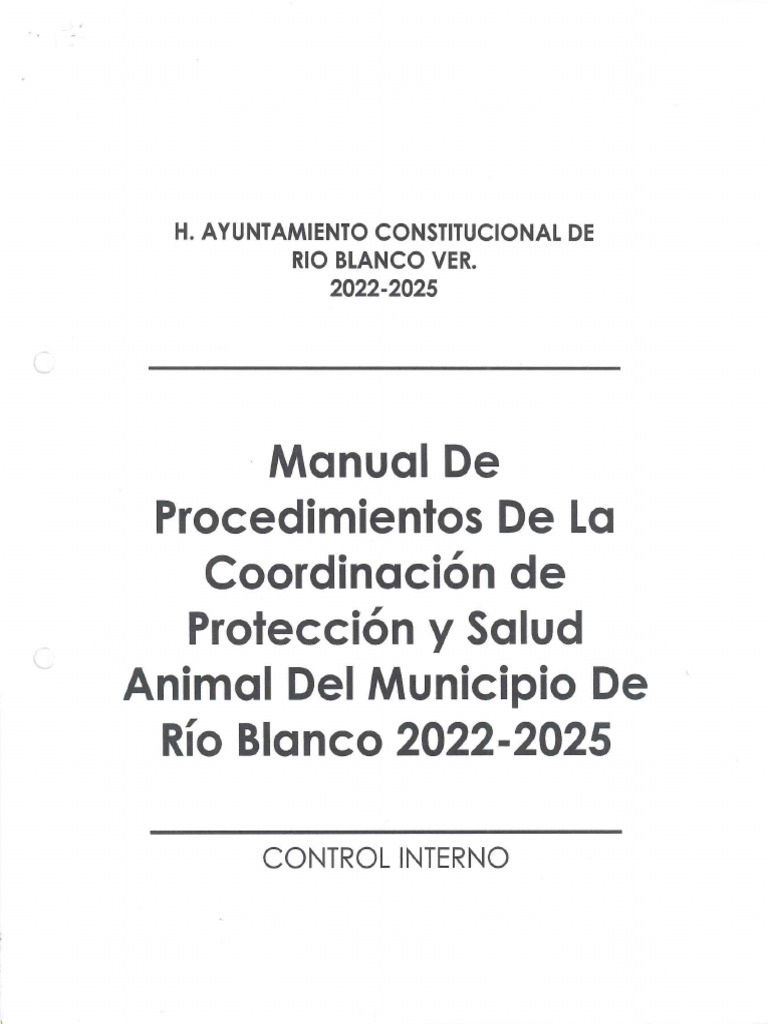 Manual Proteccion Animal | PDF