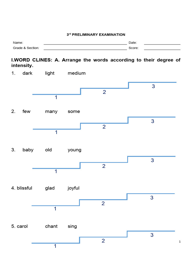 3rd Preliminary Examination Overview | PDF