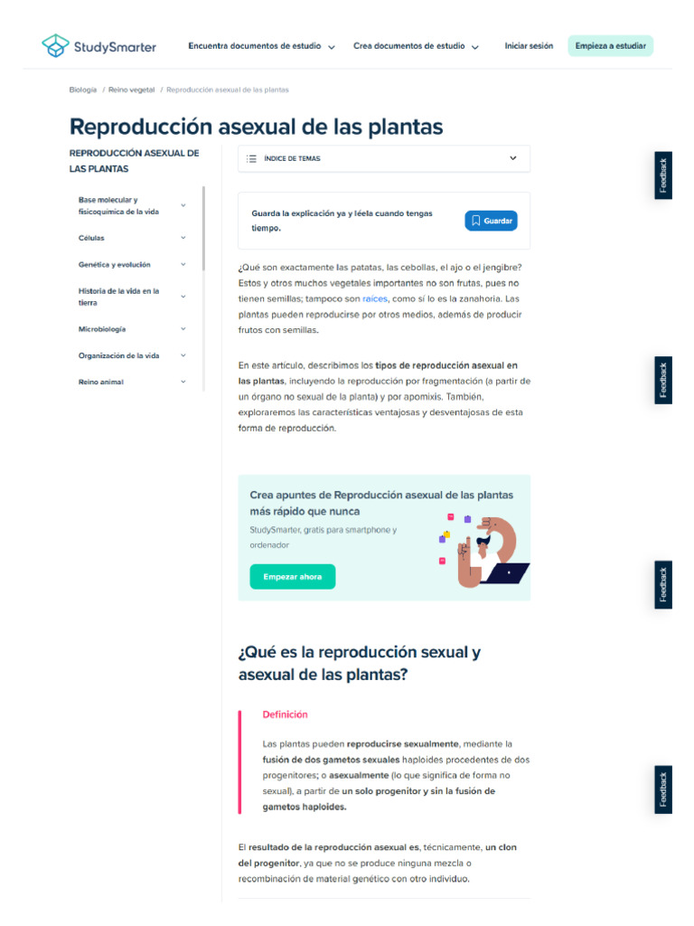 Reproduccion en Plantas | PDF