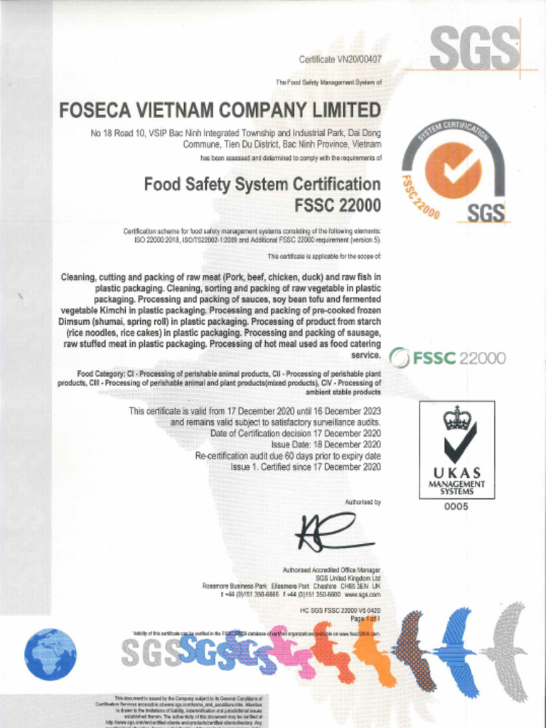 FSSC 22000 | PDF
