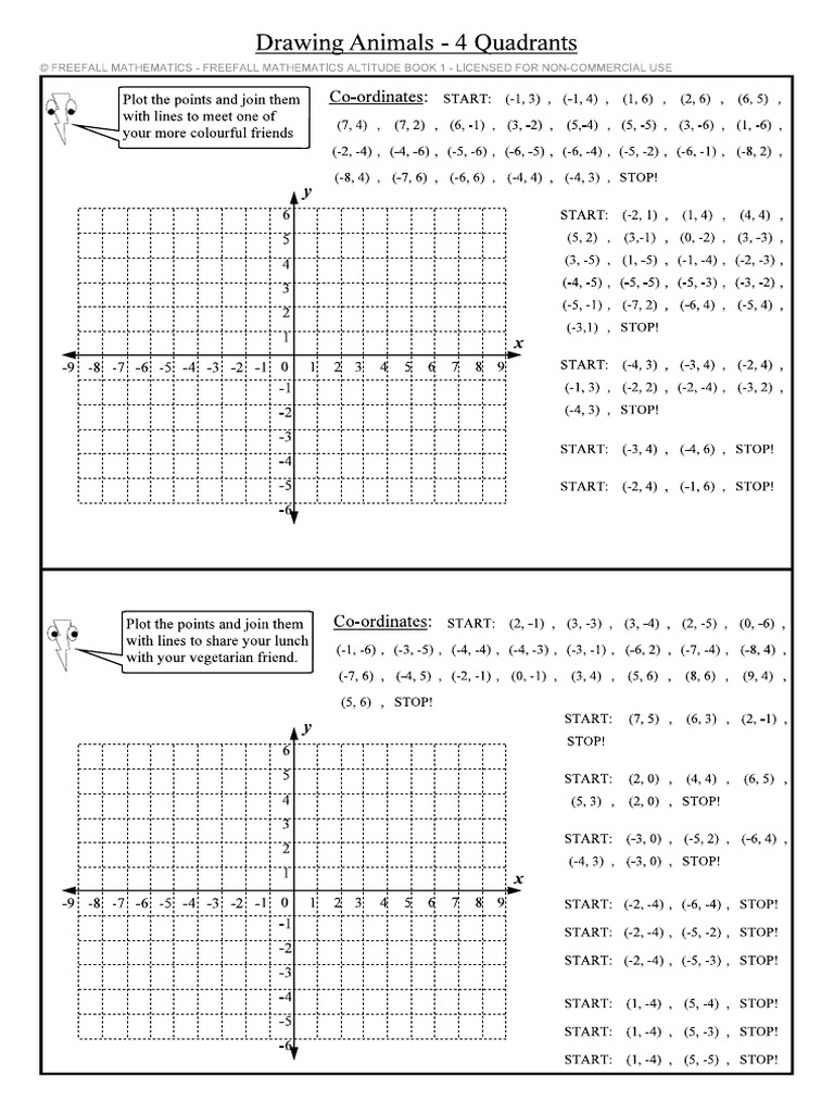 Butterfly and Bunny Animals 4 Quadrants | PDF