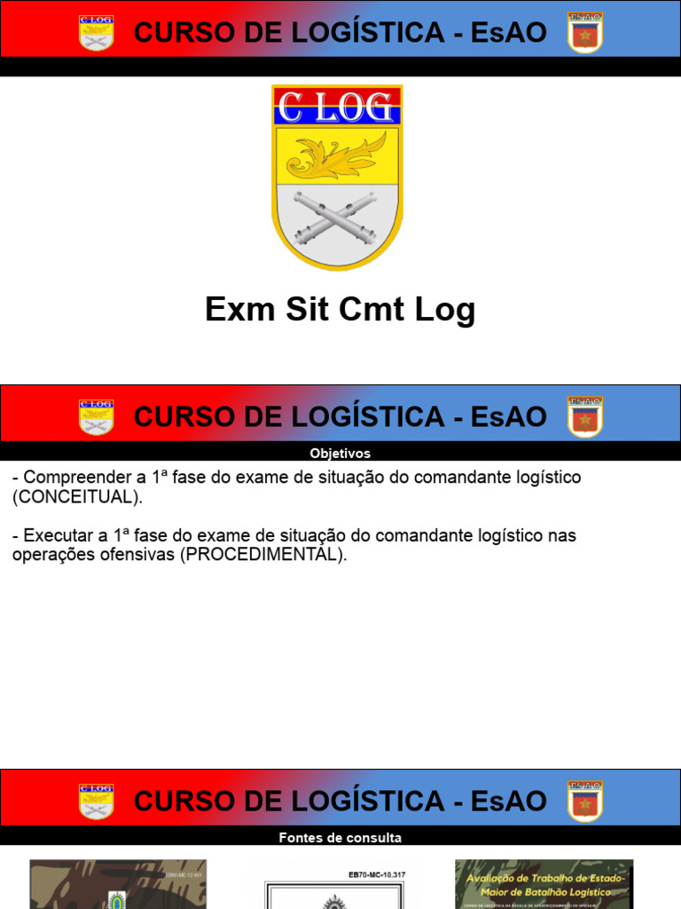 Exm Sit CMT Log (1a Fase) | PDF | Logística | Planejamento