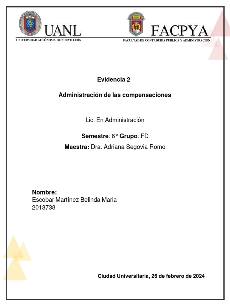 Evidencia 2_ACOM | PDF | Educación más alta | Licenciatura