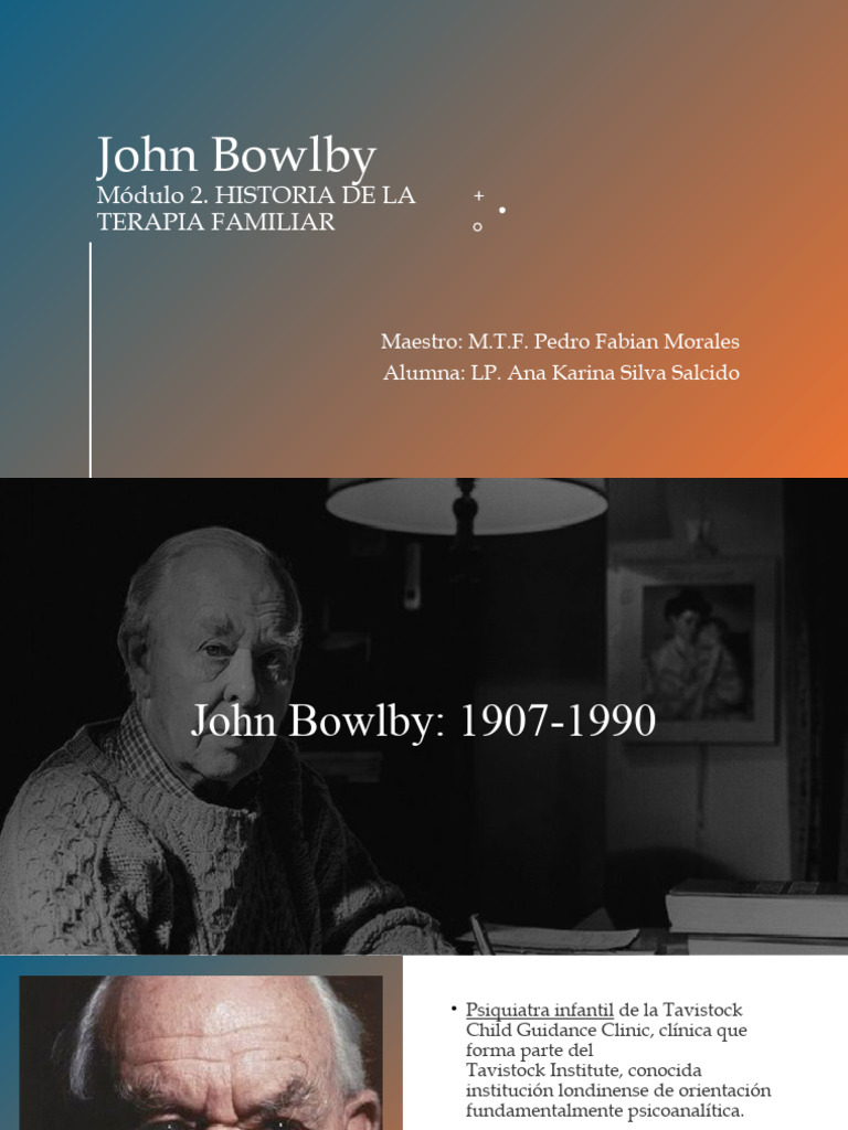 Bowlby | PDF | Psicoanálisis | Teoría de apego