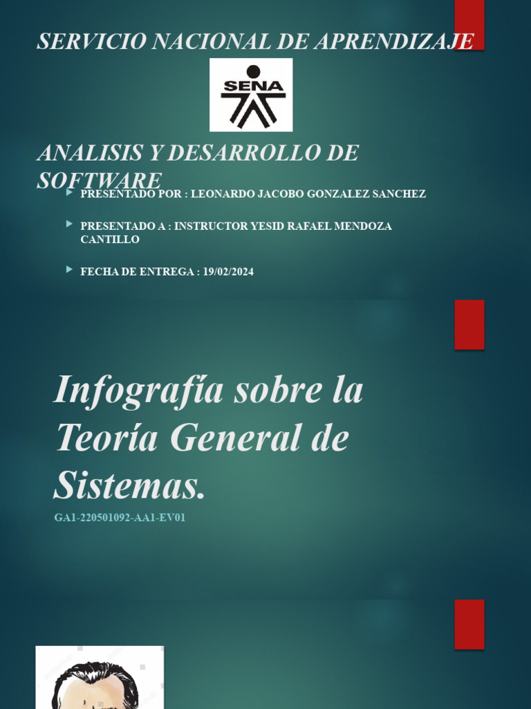 Infografia Teoria General de Sistemas - 1 | Descargar gratis PDF | Teoría de sistemas | Sistema