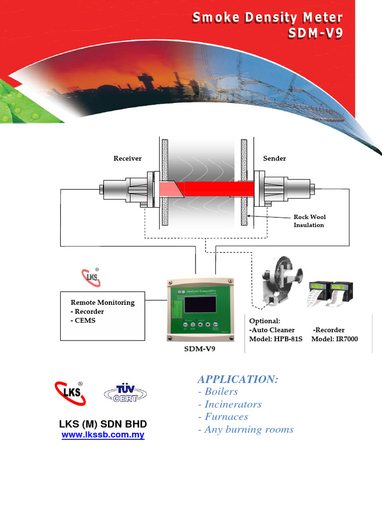 Smoke Density Meter Set SDMS-LK-V9.7 | PDF | Smoke | Boiler