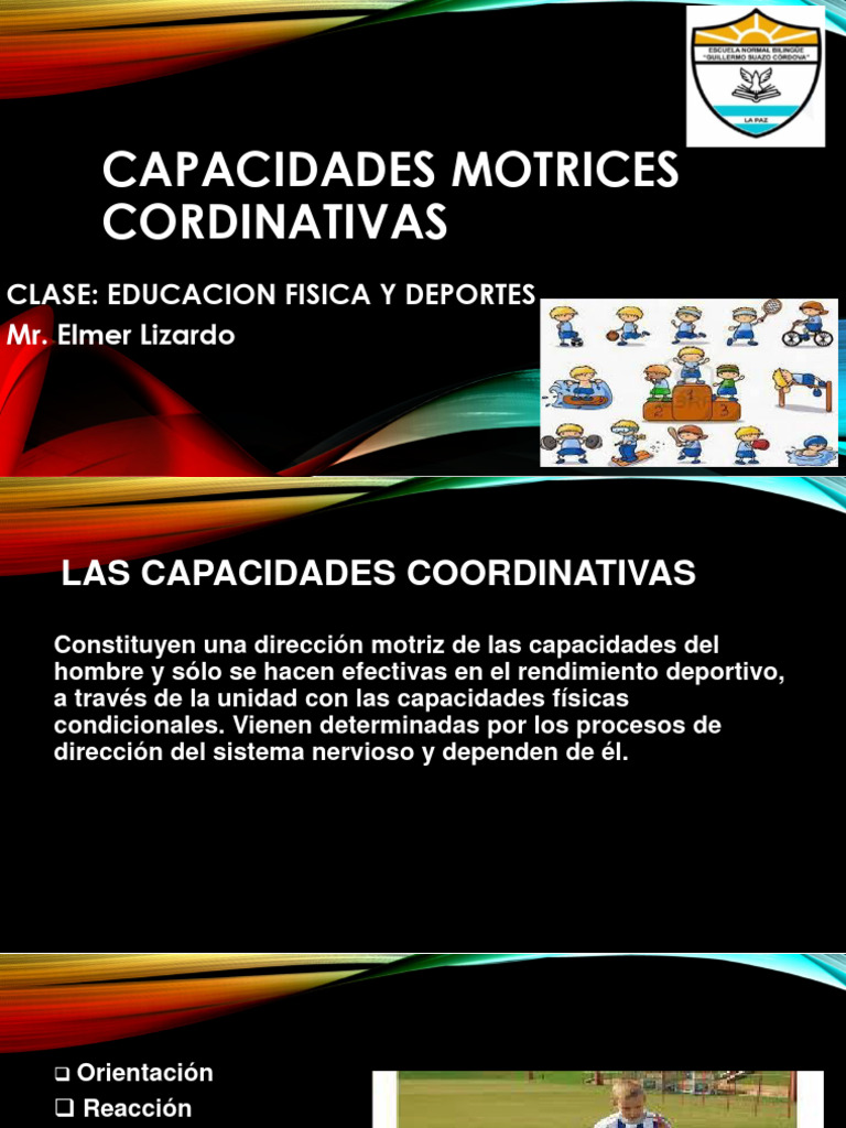 Capacidades motrices Coordinativas | PDF