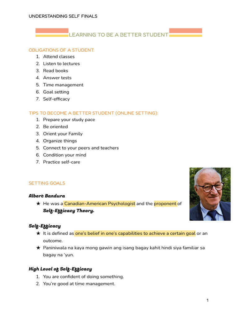 Understanding Self Finals | PDF | Self Efficacy | Stress (Biology) Understanding Self Finals | PDF | Self Efficacy | Stress (Biology)