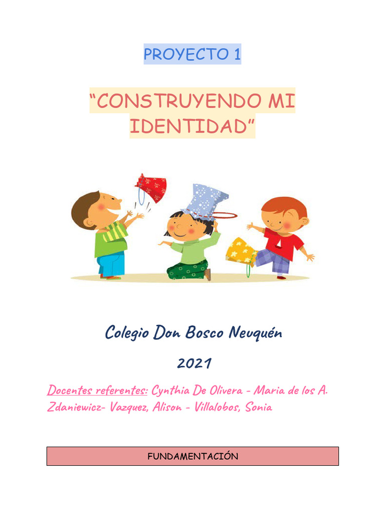 Proyecto "Construyendo mi Identidad" | PDF | Evaluación | Comunicación