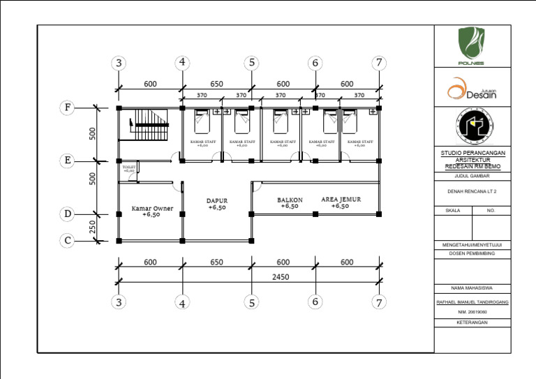 Denah Rencana LT 2 | PDF
