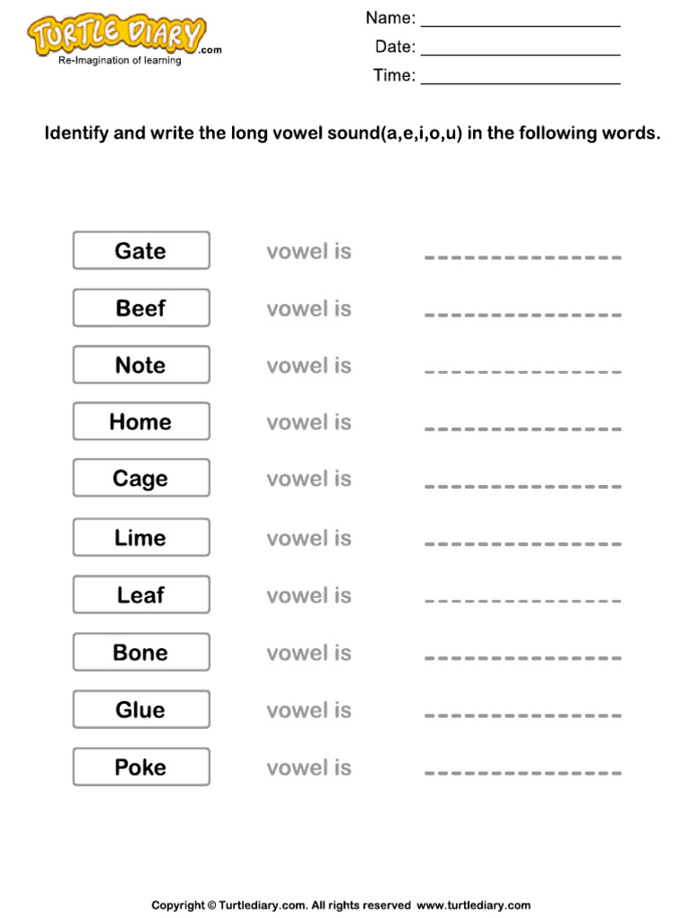 identify-long-vowel-sound-a-e-i-o-u | PDF