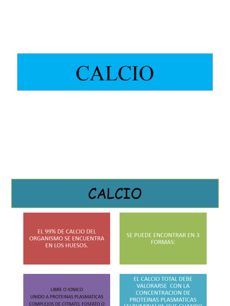 Calcio | PDF | Calcio | Nutrición
