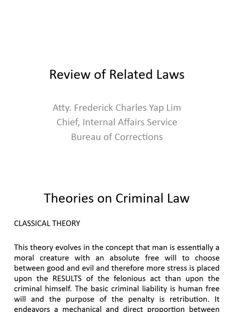 Special Laws | Download Free PDF | Prison | Detention (Imprisonment)