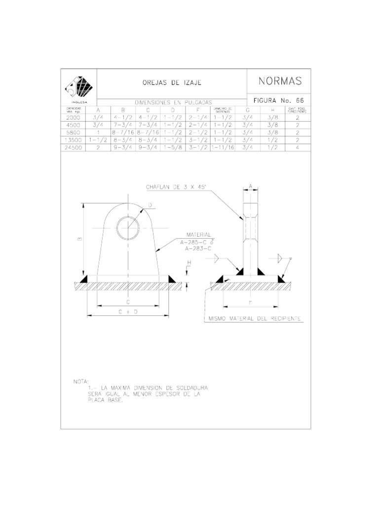 8 Lifting Lug Design Fig 66 | PDF