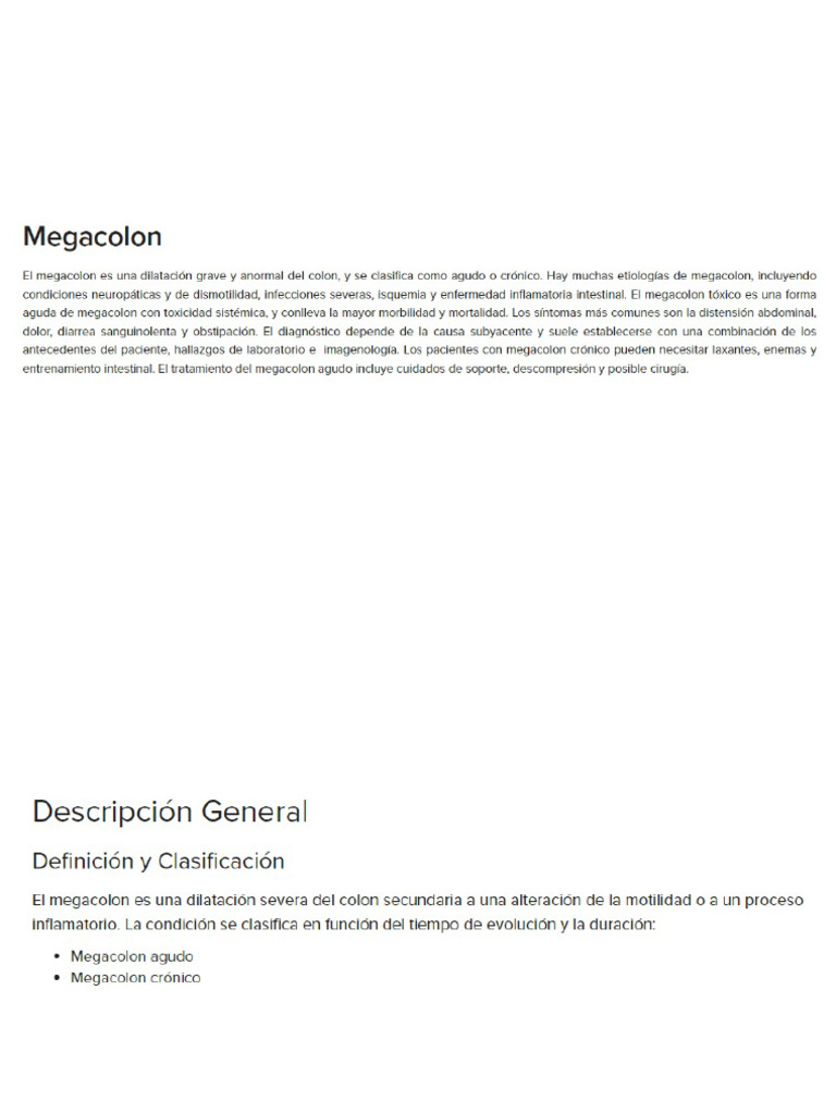 MEGACOLON | PDF