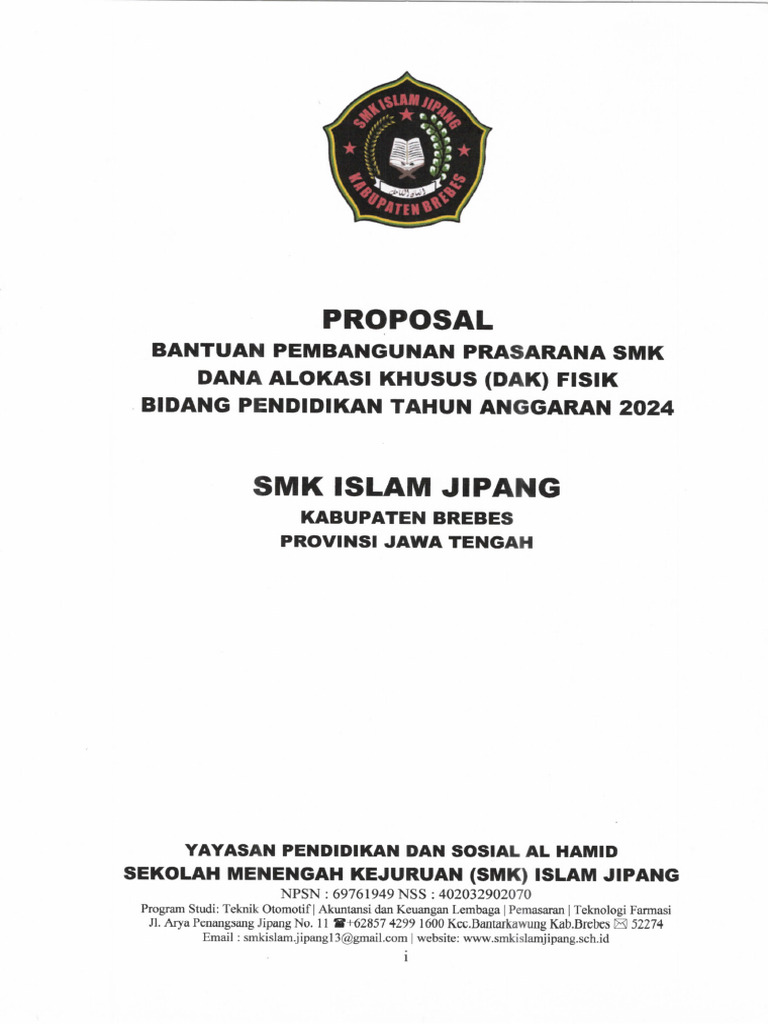 Proposal DAK | PDF
