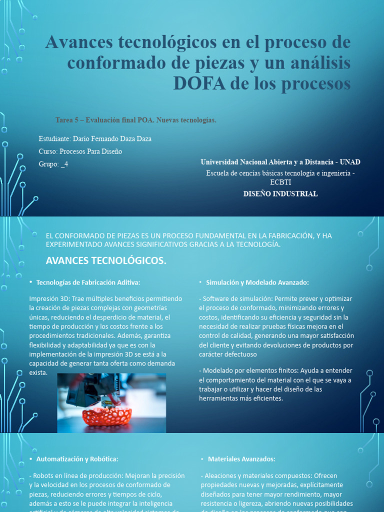 Avances en Conformado de Piezas | PDF