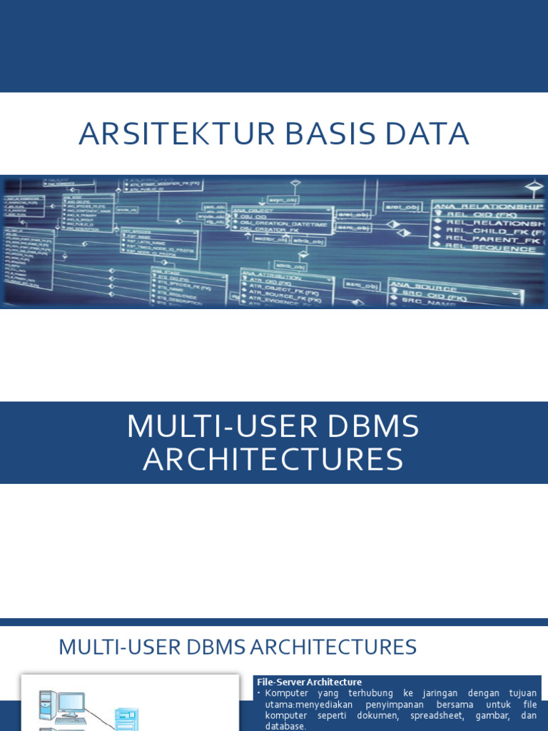 Arsitektur DBMS Multi-User dan Cloud | PDF