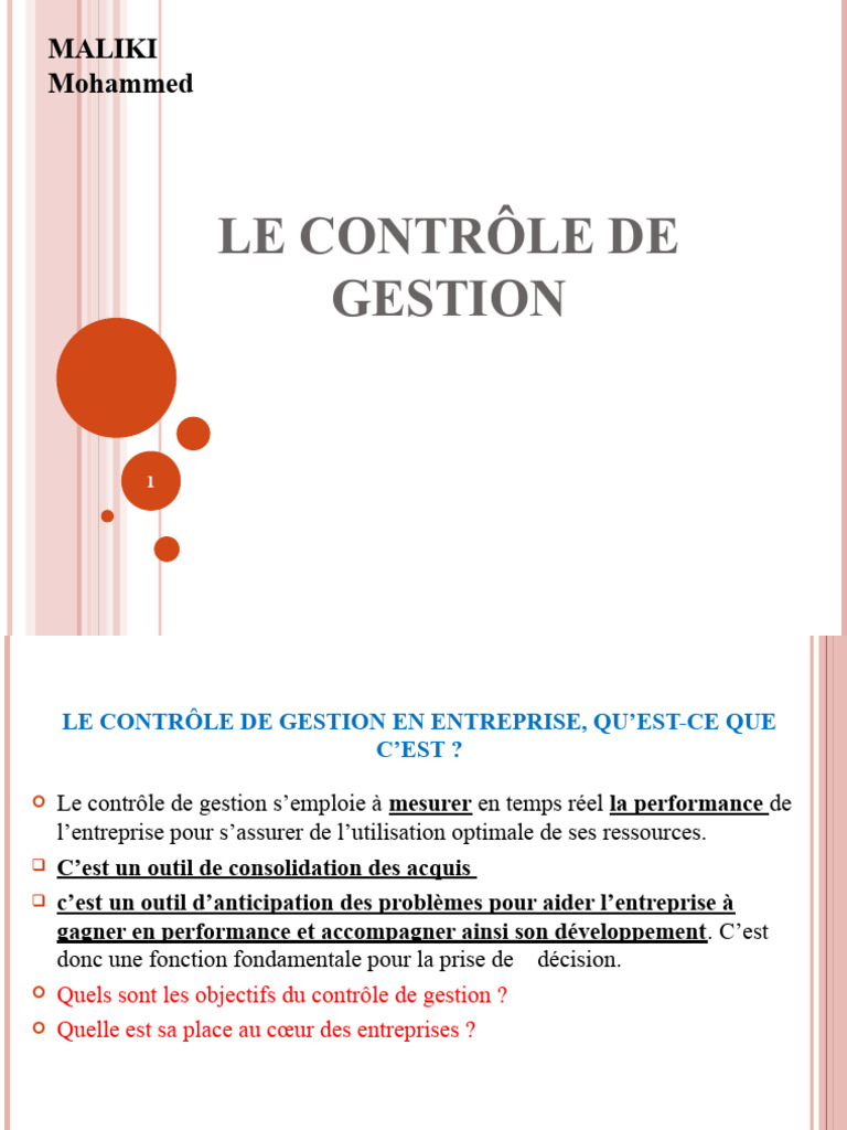 COURS FPL CONTROLE DE GESTION | PDF | Business | Économie d'entreprise