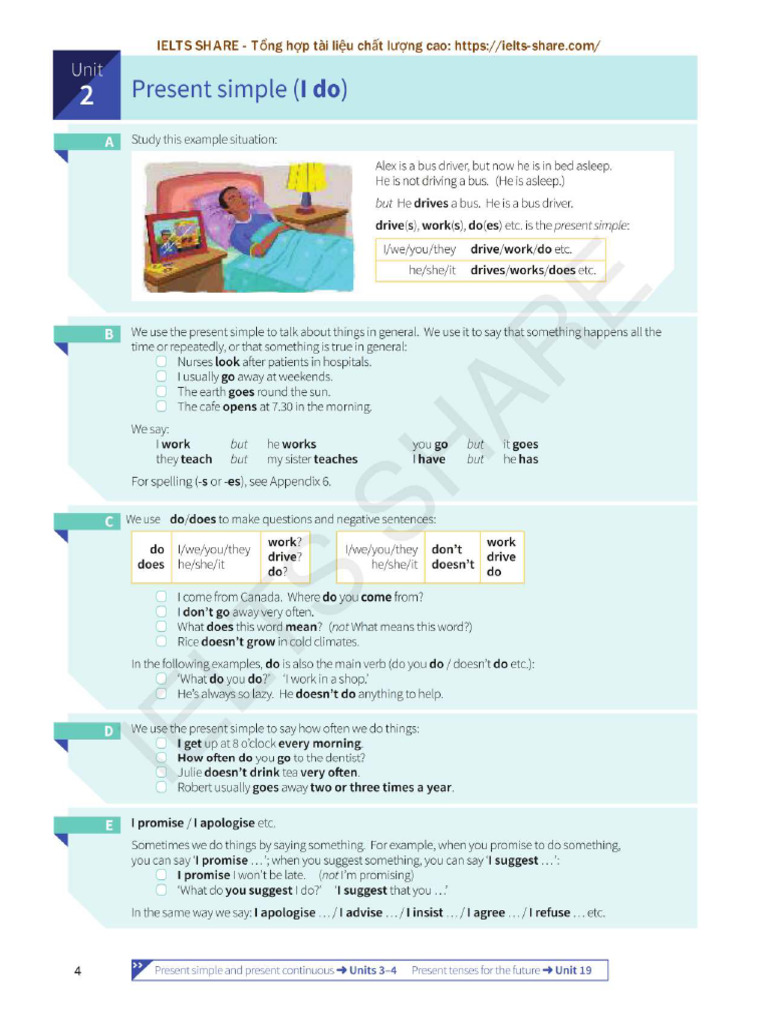 Practice05-Present Simple | PDF | Linguistics