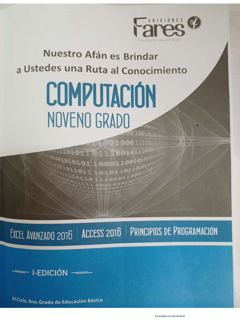 Computación, Noveno Grado | PDF
