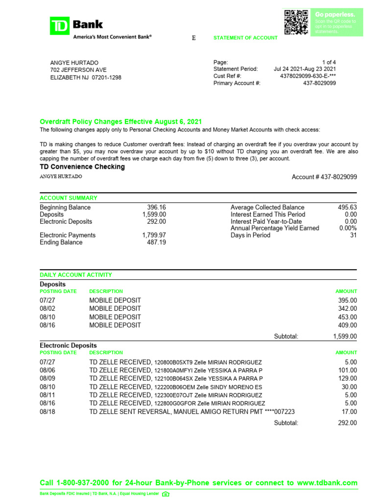 PDF Document 3 | Download Free PDF | Overdraft | Debit Card