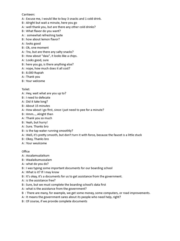 Conversation English | PDF