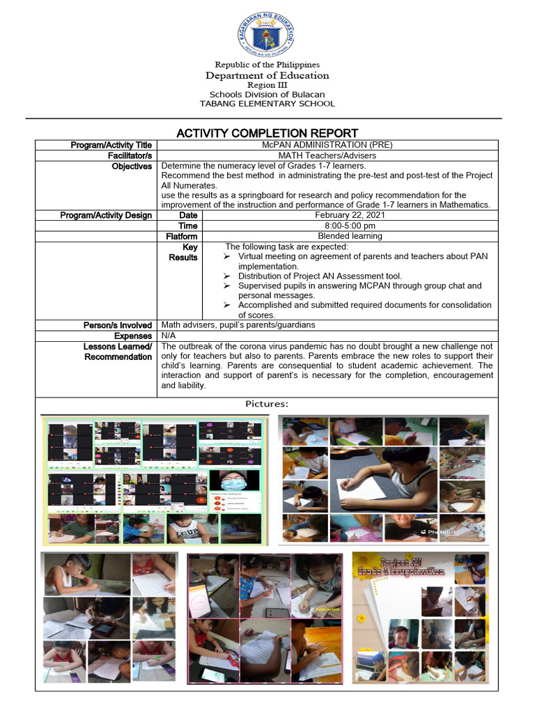 Acr Mcpan | PDF | Teachers | Learning