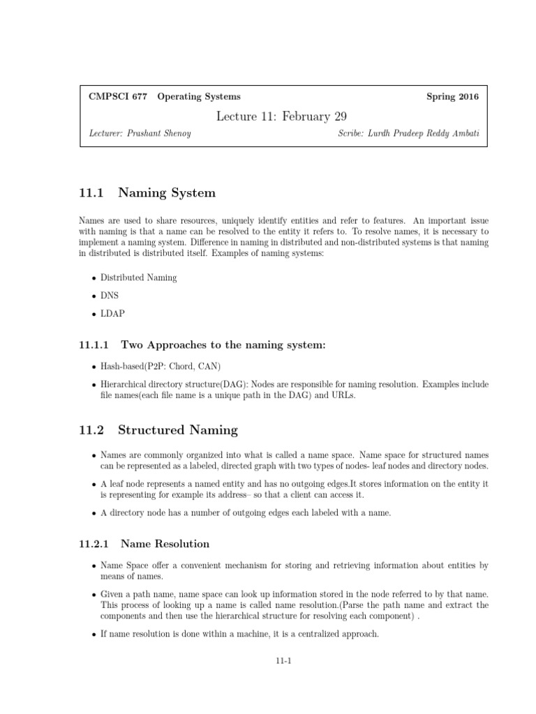 677 Lec11 | PDF | Clock | Domain Name System