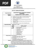 Accomplishment Report BSP GSP Encampment | PDF | Scouting | Outdoor ...