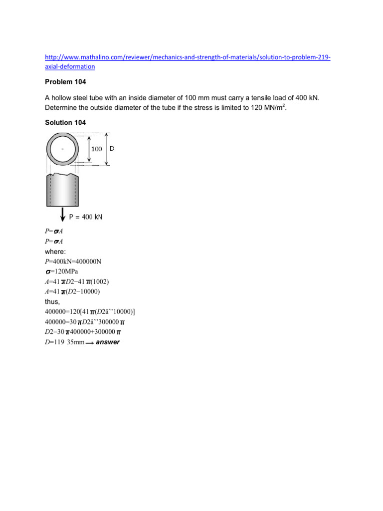 StreMa Mathalino Problems | PDF