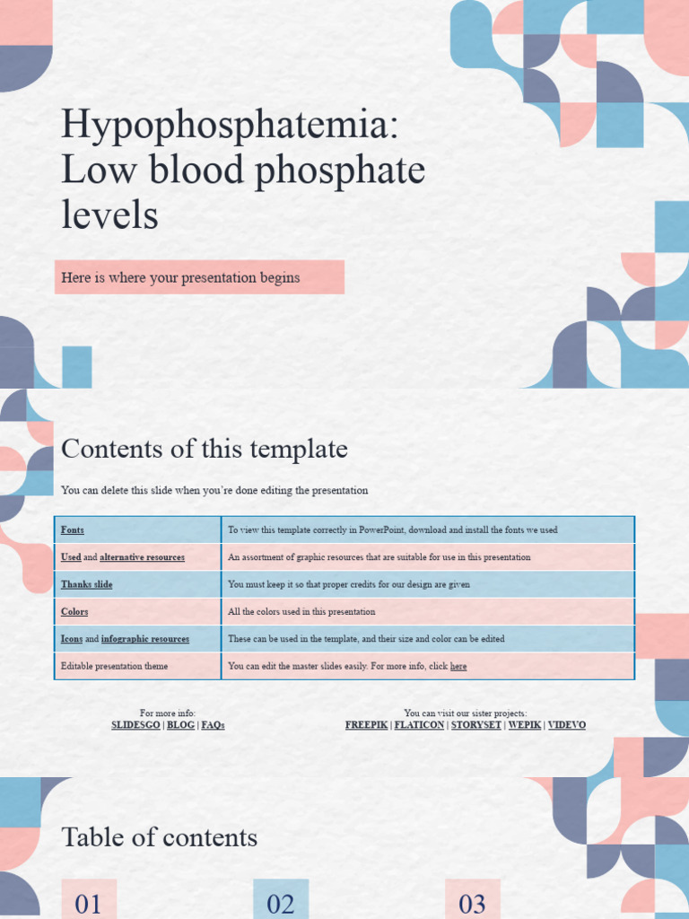 Hypophosphatemia - Low Blood Phosphate Levels by Slidesgo | PDF ...
