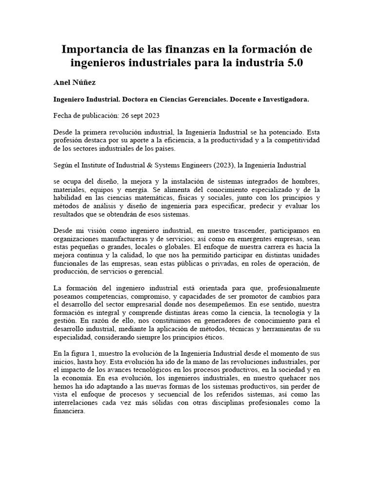 Finanzas en Ingenieria Industrial | PDF | Ingeniería Industrial | Business Finanzas en Ingenieria Industrial | PDF | Ingeniería Industrial | Business