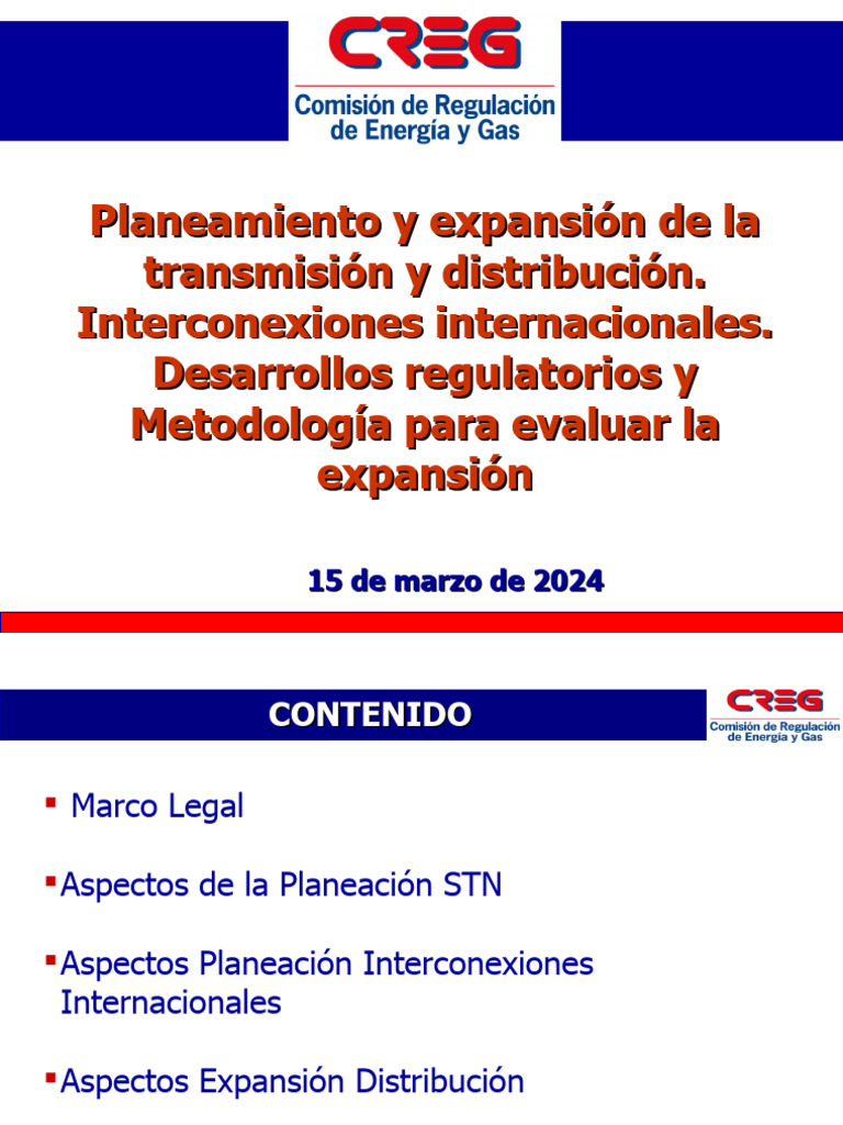 Planeamiento y Expansi N de La Transmisi N y Distribuci N C | PDF | Planificación | Ingenieria ...