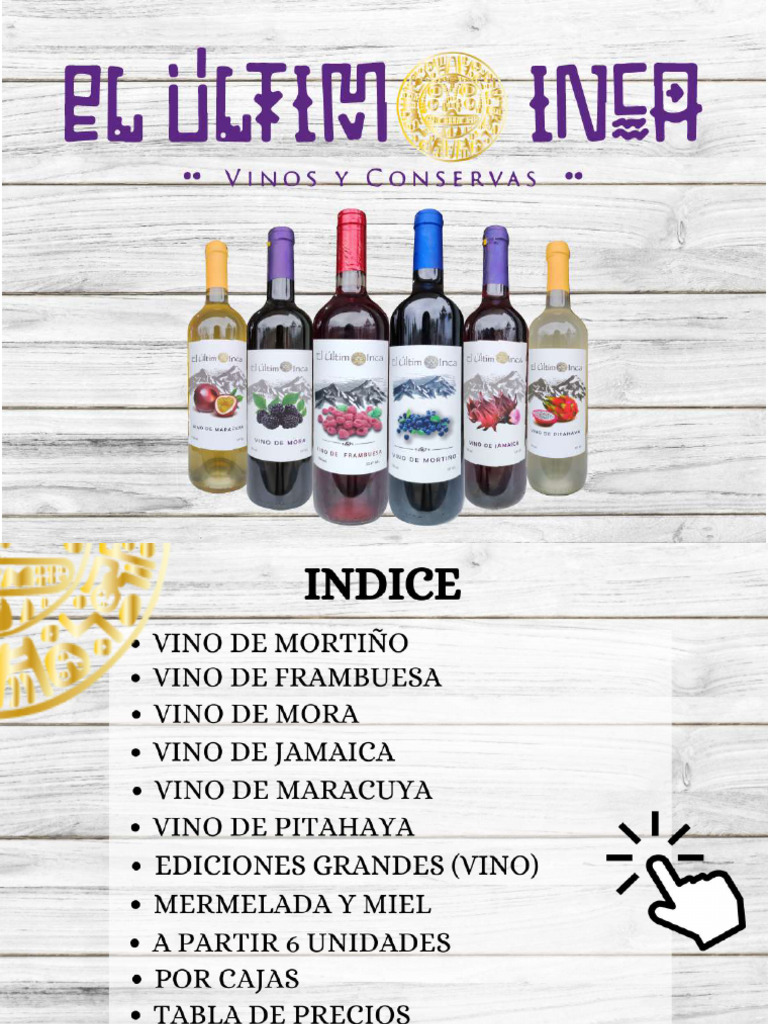 Catalogo El Ultimo Inca Sabores Nuevo | PDF
